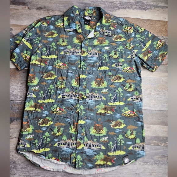 Jurassic Park Button Up Shirt